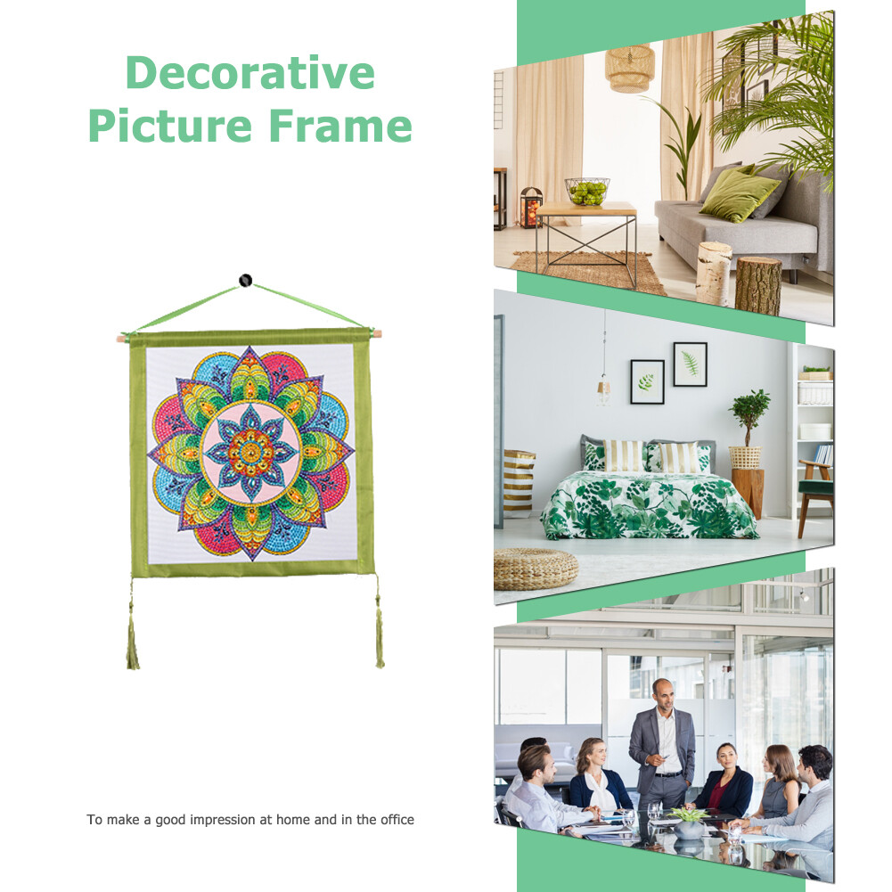 DIY Hanging Outer Frame for Diamond Painting Art Framework (Green ...