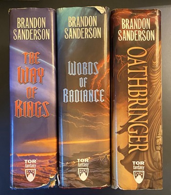 Brandon Sanderson RARE Stormlight Archive HC Books 1-3 (All 1st & 3rd ...