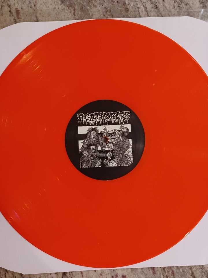 AGATHOCLES/ RUST SPLIT LP - HARDCORE PUNK DEATH METAL MINCECORE COLOR ...