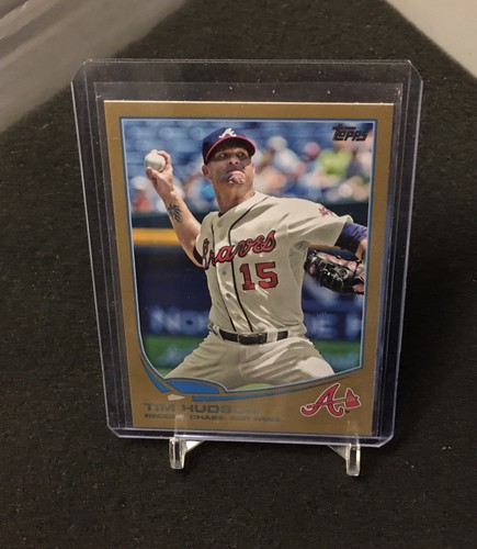 Tim Hudson Gold 2013 Topps card 448 Atlanta Braves | eBay