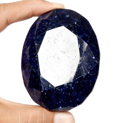 EGL Certified Natural Huge Blue Sapphire 1500 CT Oval Faceted Cut Loose ...