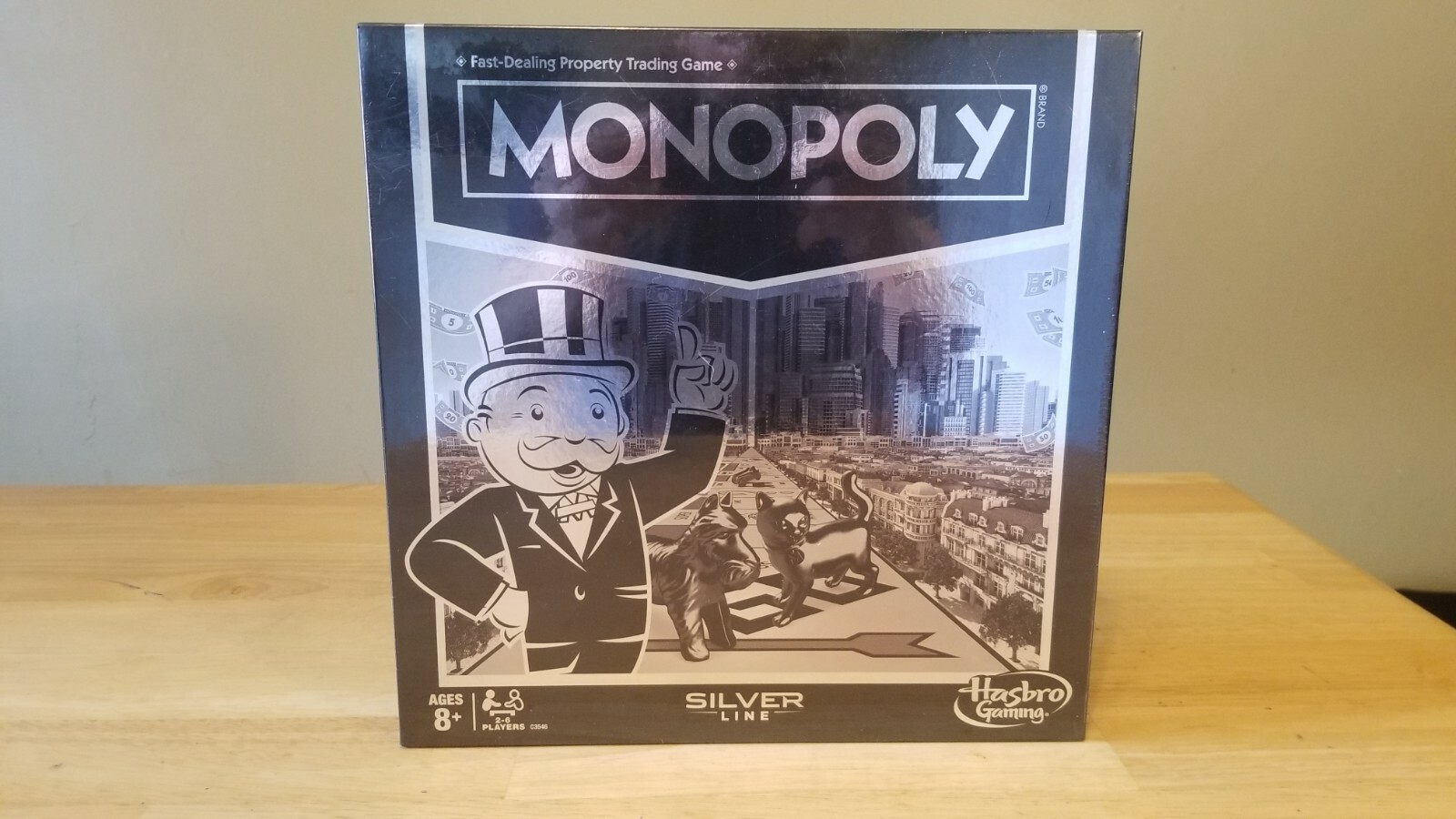 Monopoly Silver Line Premium Board Game Modern Style With Foil 10a for ...