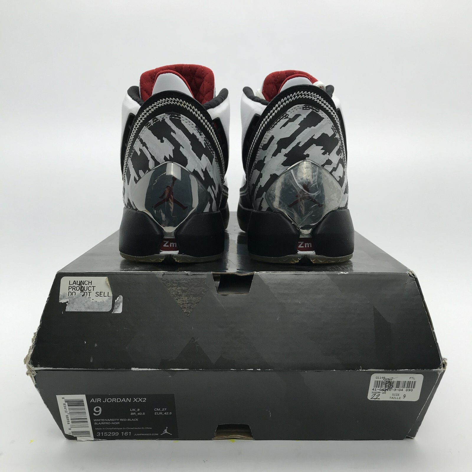 2006 Nike Air Jordan XX2 22 Retro OG White/Red 315299-161 1 zoom NEW ...