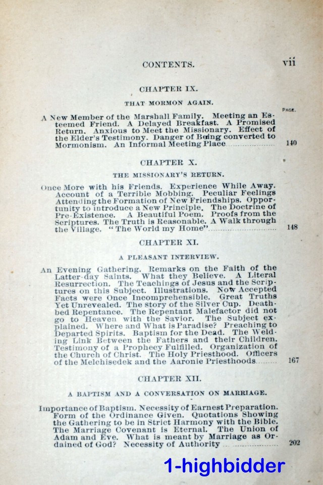 1893 Mr Durant Salt Lake City Utah That Mormon Hardcover Ben Rich LDS ...