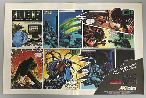 Alien 3 Jeu Vidéo Super Nintendo SNES Super Famicom 1993 Vintage Rétro ...