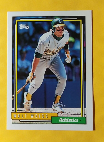 1992 Topps Baseball Card Walt Weiss Oakland Athletics #691 | eBay
