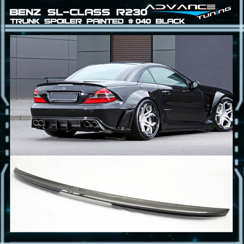 Fits 03-11 Benz SL-Class R230 ABS Rear Trunk Spoiler Wing Painted #040 ...
