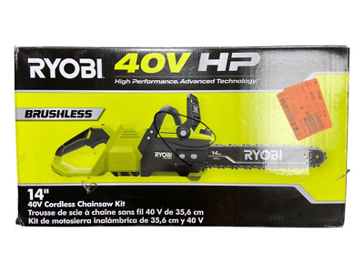 Ryobi RY405100 14" 40V HP Brushless Cordless Chainsaw (Tool Only) | eBay