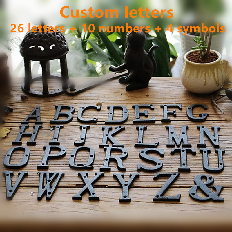Wrought Iron House Letters Metal Letters