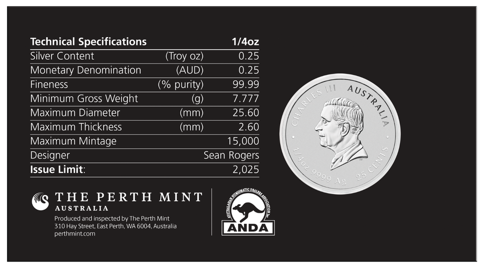 2024/2025 SYDNEY MONEY EXPO ANDA SPECIAL YEAR OF THE SNAKE 1/4oz SILVER ...