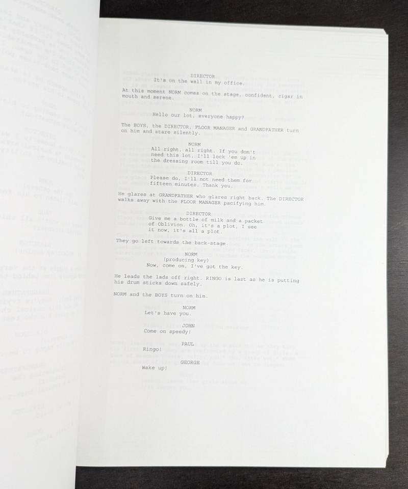 The Beatles A Hard Days Night Signed Film Script Reprint Copy | eBay