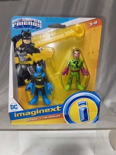 Imaginext Dc Super Friends Batman and the Riddler Action Figures Set ...