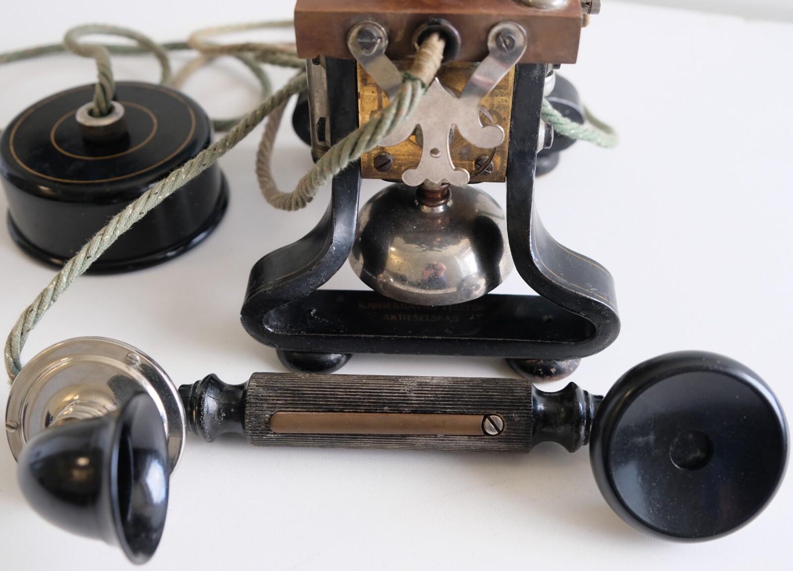Original L.M. Ericsson Desk Telephone "Skeleton" or "Eiffel Tower", ca ...