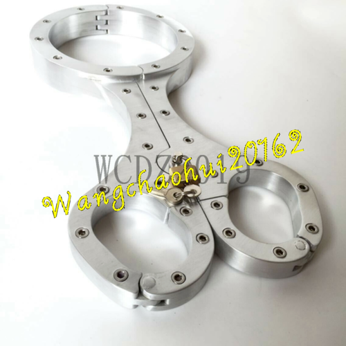 Constraint Heavy Duty Metal Collar Wrist Restraints Handcuffs Cangue ...