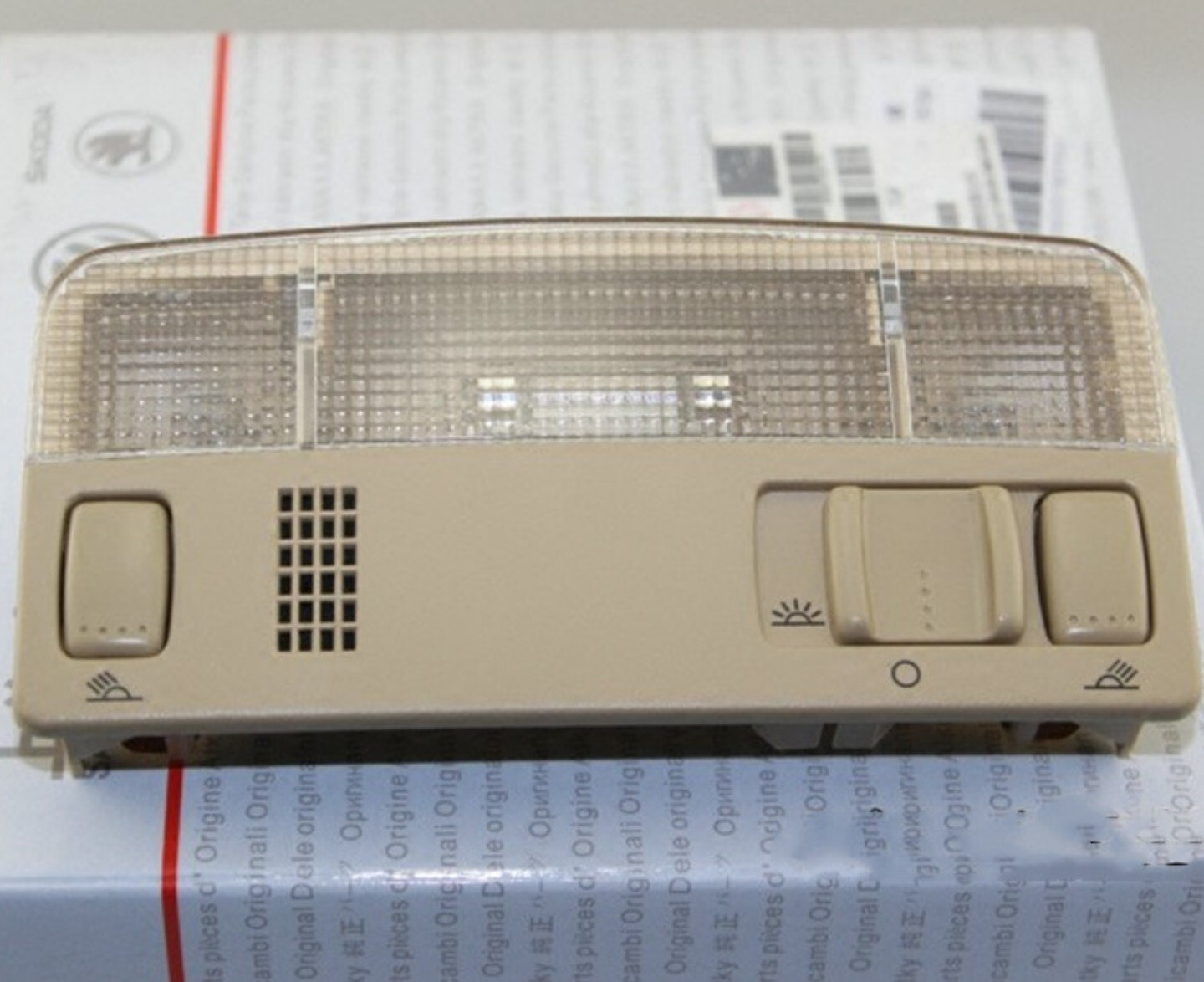 Interior Dome Light Reading Lamp Beige for VW Passat B5 Skoda Octavia ...