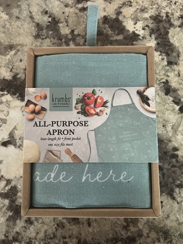 Krumbs Kitchen Elements Collection Apron - "Meals And memories Here ...