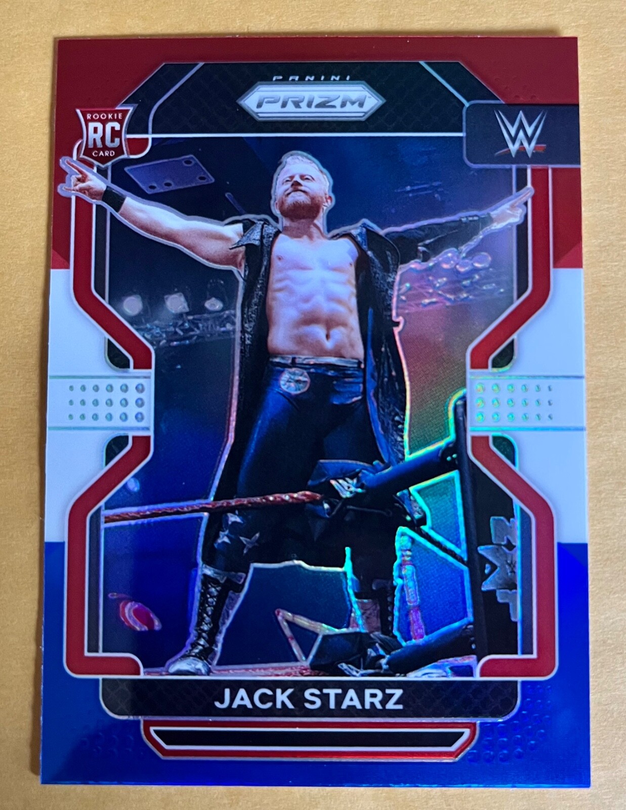 Jack Starz 2022 Panini Prizm WWE RED WHITE & BLUE PRIZMS PARALLEL ...
