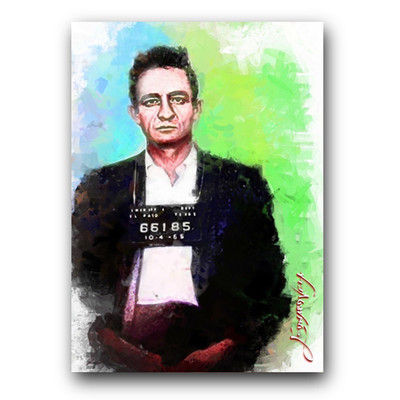 Johnny Cash #9 Art Card Limited 6/50 Edward Vela Signed (Music -) | eBay