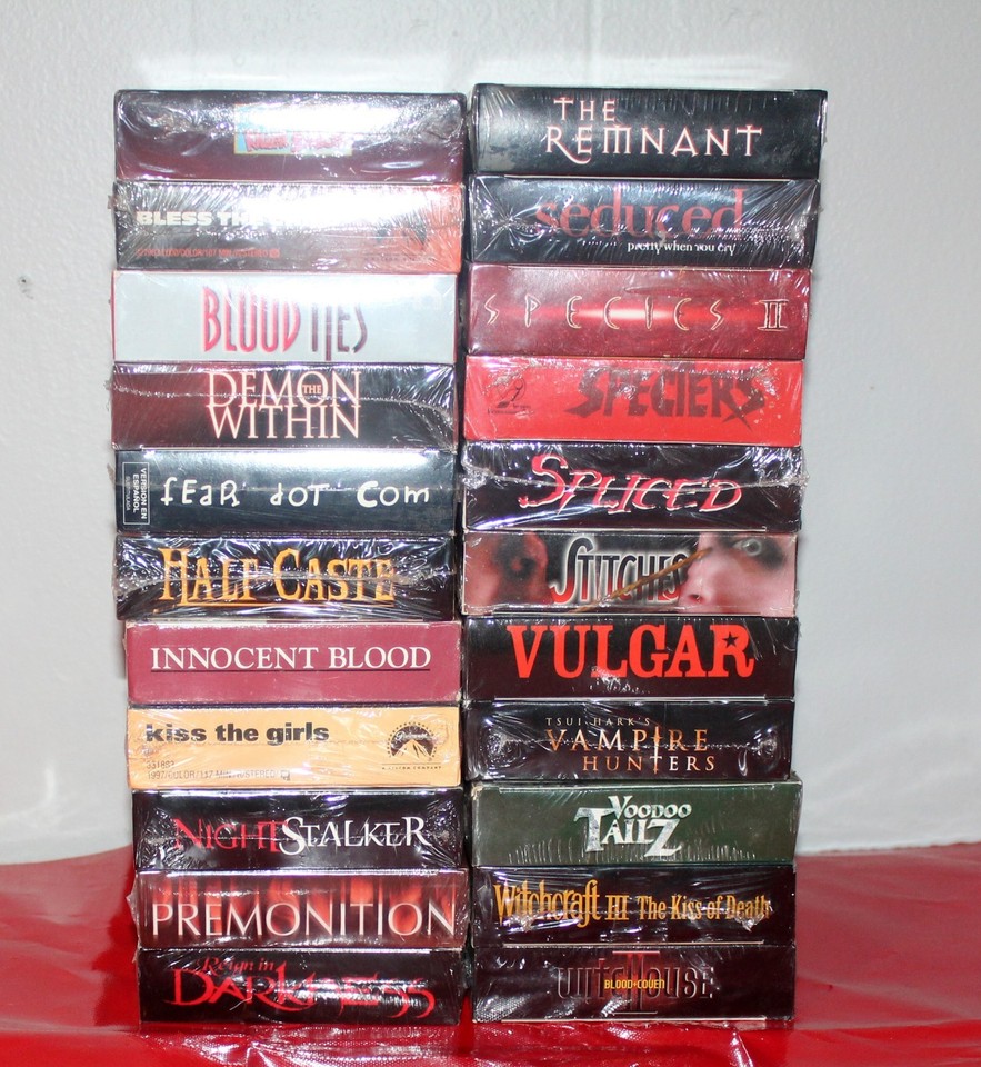 22 NEW VHS Horror Lot Vampires, Creature/Monster, Slasher, Supernatural ...