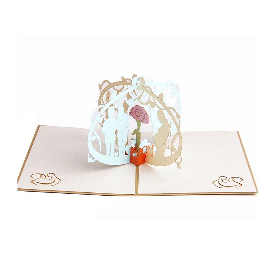 Mother's Day Creative Greeting 3D Up Handmade Best Wish Kirigami | eBay UK