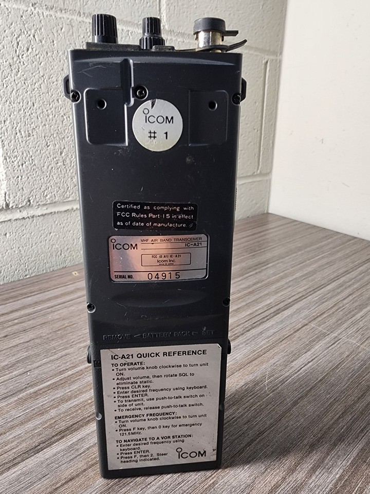 ICOM Navicom IC-A21 VHF AIR BAND TRANSCEIVER | eBay