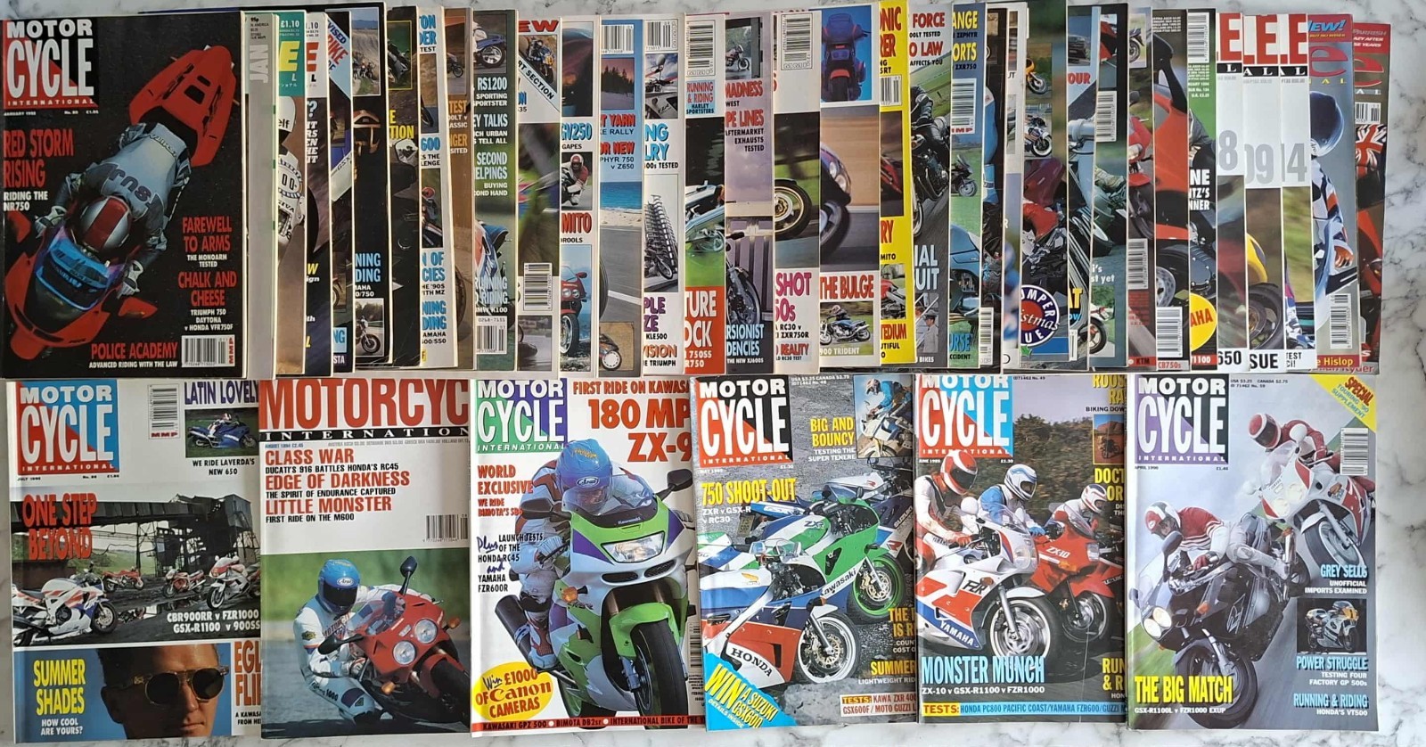 40 Motorcycle International Magazines 1986 - 1997 magazine job lot ...