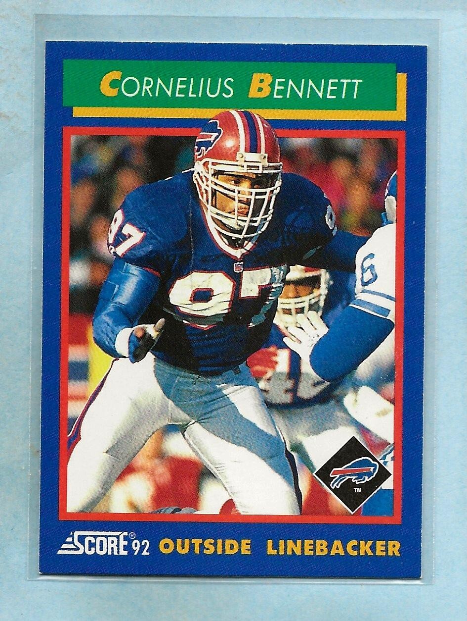 CORNELIUS BENNETT - 1992 Score - #70 - Bills - Comb. Shipping | eBay