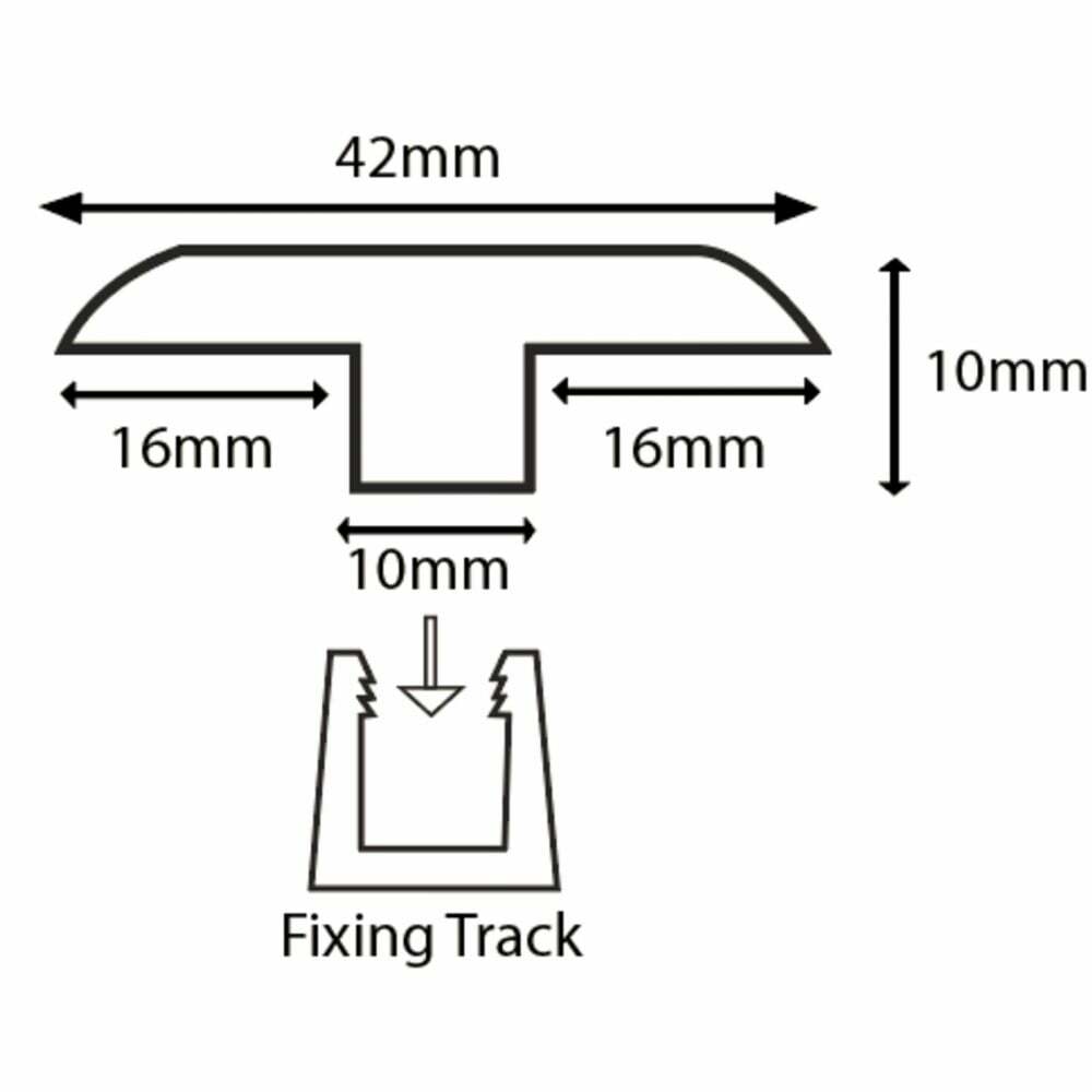 Threshold strips for laminate flooring -Ramps and T bars - Trims - Door ...