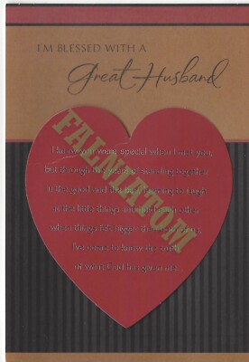 NOS New DaySpring Valentine's Day Card - Husband | eBay