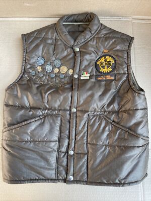 Vintage Yellow Freight System Drivers Vest With 21 Pins & 3 Patches ...