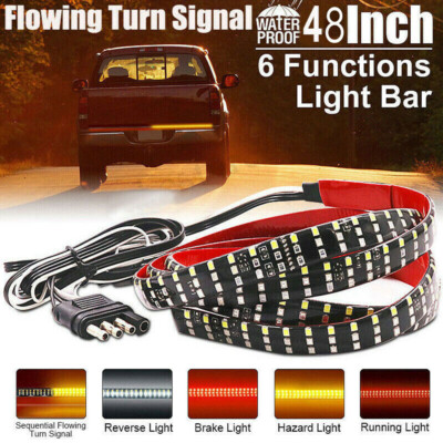 48" Inch Truck Tailgate LED Light Bar Brake Reverse Turn Signal Stop ...
