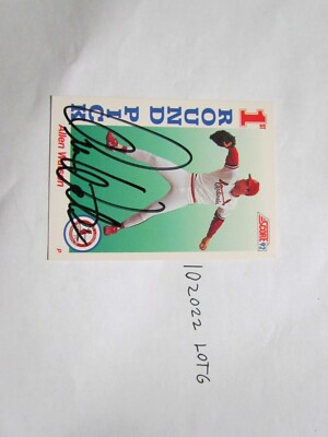 1992 Score Allen Watson signed Baseball Card | eBay