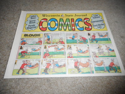 JULY 3 1977 Wisconsin Newspaper Sunday Comic Section | eBay