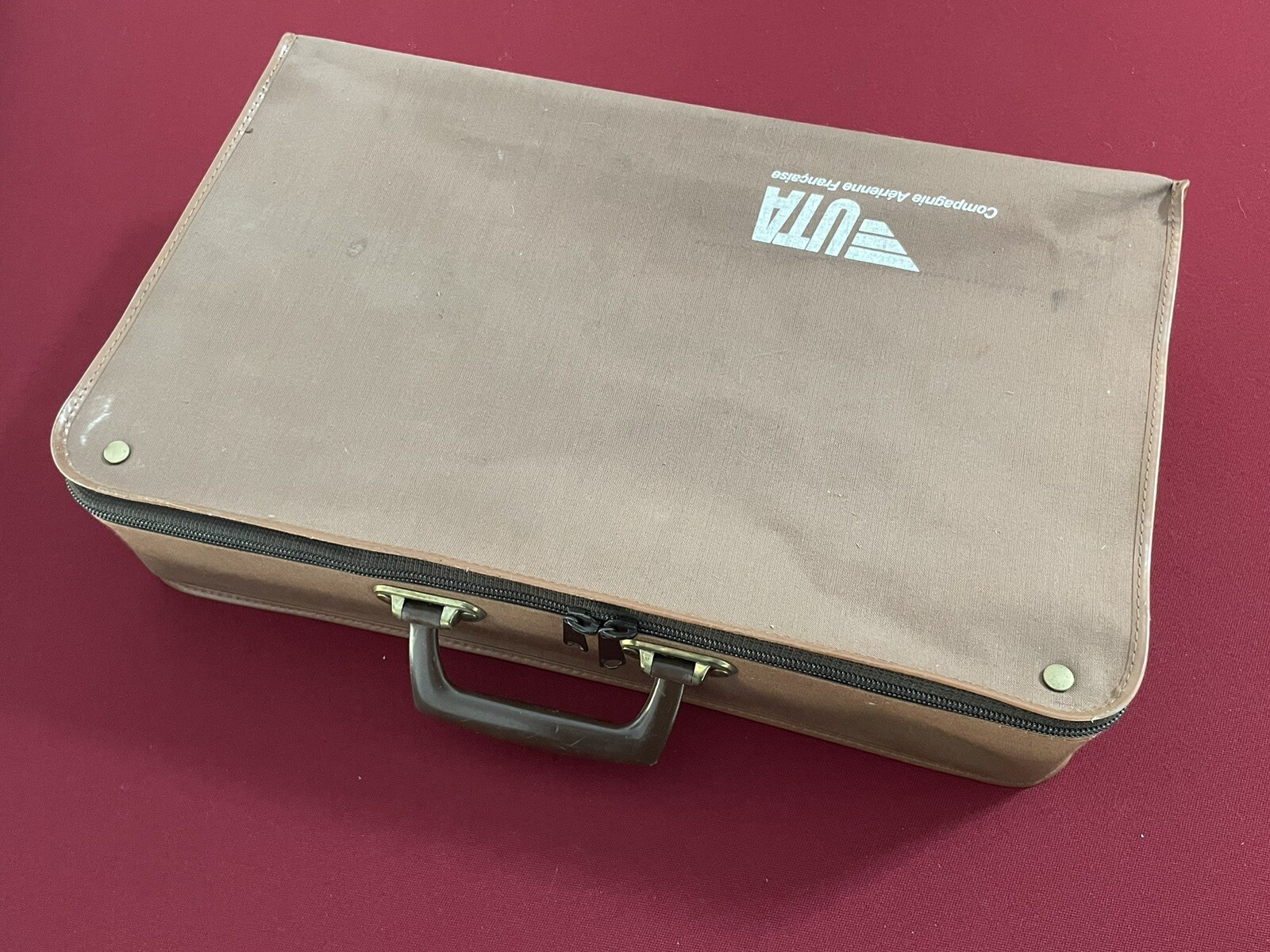 UTA Mallette Sac Compagnie Aérienne Française Objet Publicitaire Ancien ...