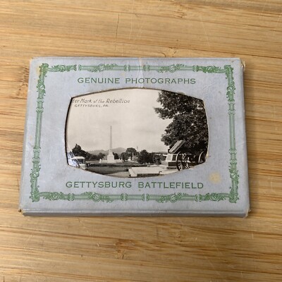 12 Gettysburg Battlefield Genuine Photographs Souvenir 12 Mini Photos ...