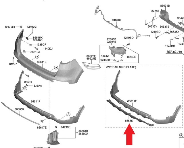 Genuine Kia Skid Plate 86671-d9500 for sale online | eBay