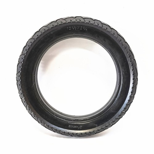 Black 12 Inch Tyres for Electric Scooters and E Bikes Heavy Duty Rubber ...
