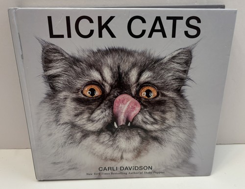 LICK CATS Book Funny Cat Faces Carli Davidson Beautiful Color ...