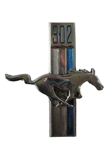 Vintage Original Ford Mustang 302 Fender Emblem Badge FoMoCo Right RH ...