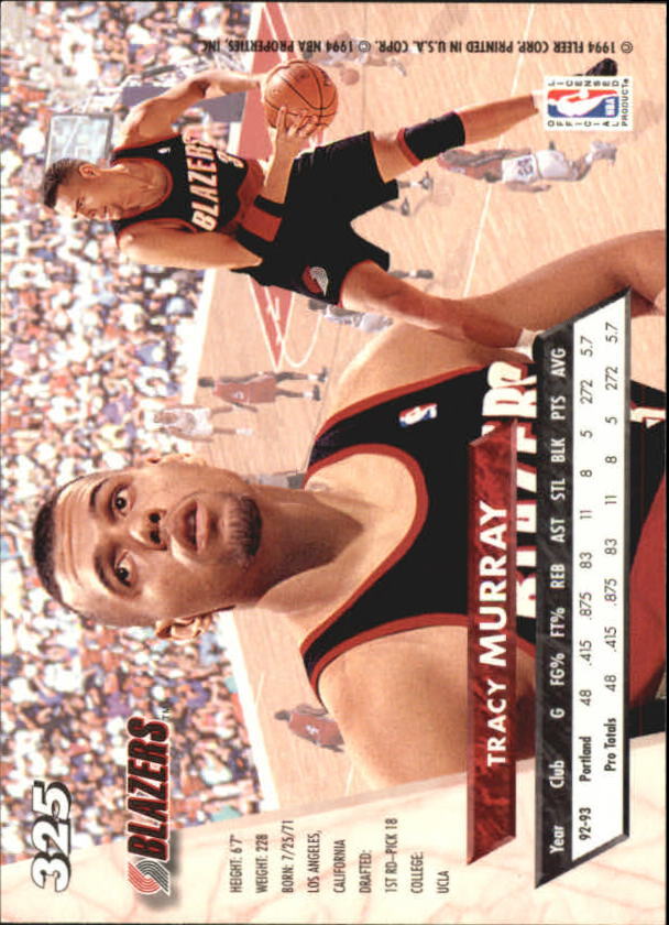 1993-94 Ultra #325 Tracy Murray - NM | eBay