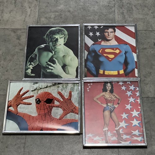 4 Real Superhero Character Pictures Superman, Spider-Man, Wonder Women ...