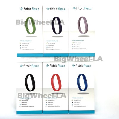 NEW Fitbit Flex 2 Health Activity Sleep Tracker Sports S & L Band ...