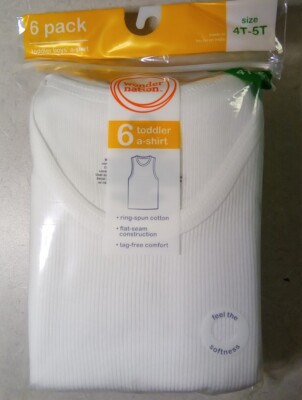 Wonder Nation Tank TOP TODDLER A SHIRT 6 pack size 4T- 5T. Summer ...