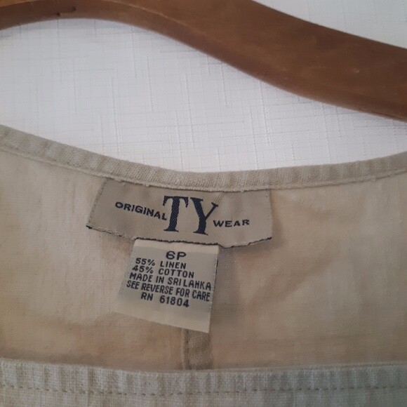 Original TY wear 90s vintage linen butterfly dress - Gem