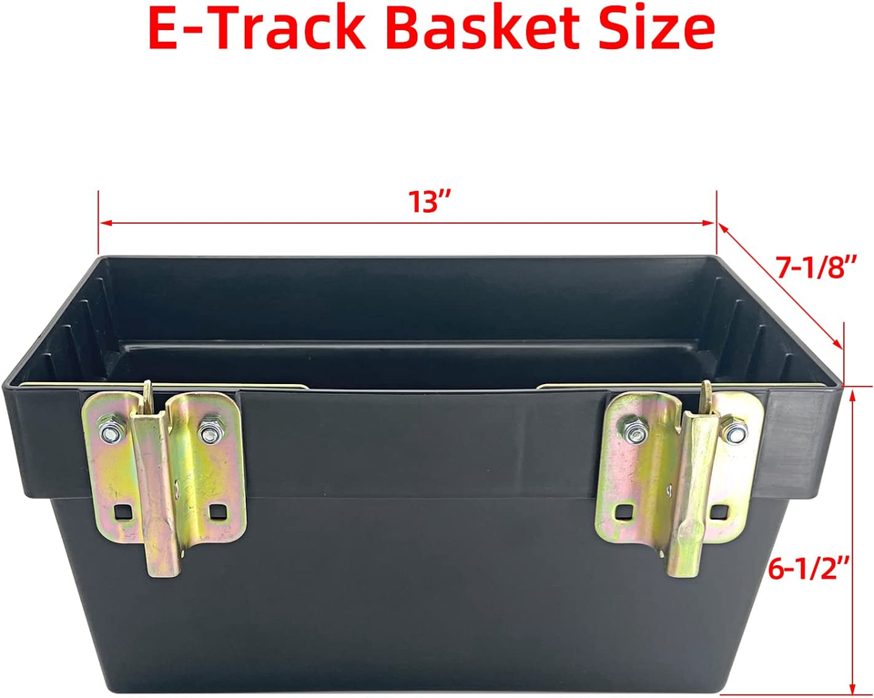 1 Pack Heavy Duty E-Track Basket for E-Track Systems, Trailer E Track O ...