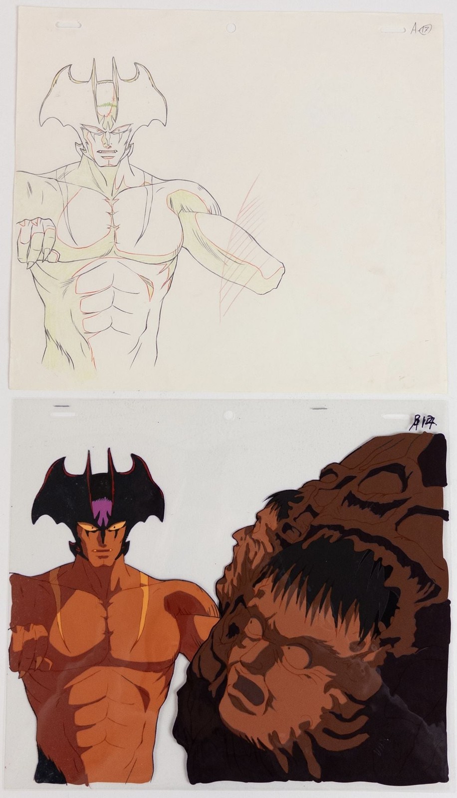 Kiyoshi Nagai / ORIGINAL "DEVILMAN DEMON BIRD" ANIME PRODUCTION CEL ...