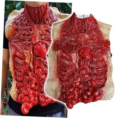 Bloody Intestine Torso Chest Fake Dead Body Creepy Horro Zombie Scary ...