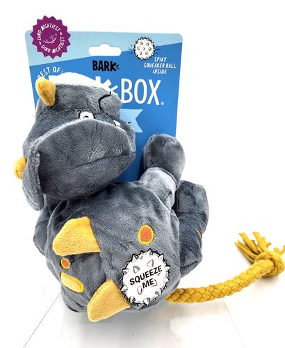 BarkBox Herbie The Herbivore Squeaky Spiky Ball Rope Tug & Shake Dog ...