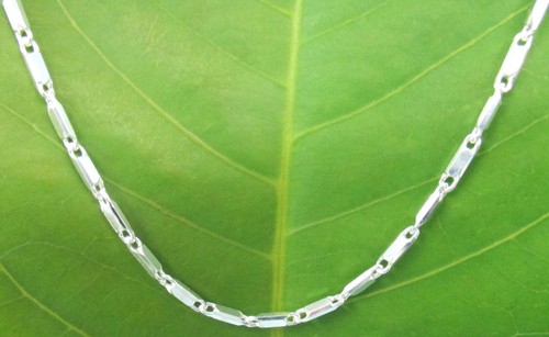 MADE IN ITALY 925 Sterling Silver 1.7mm "HESHE" CHAIN necklace 40cm ...