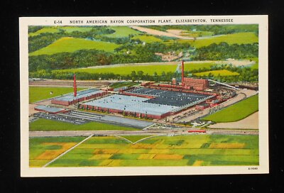 1940s Aerial View North American Rayon Corporation Plant Elizabethton ...